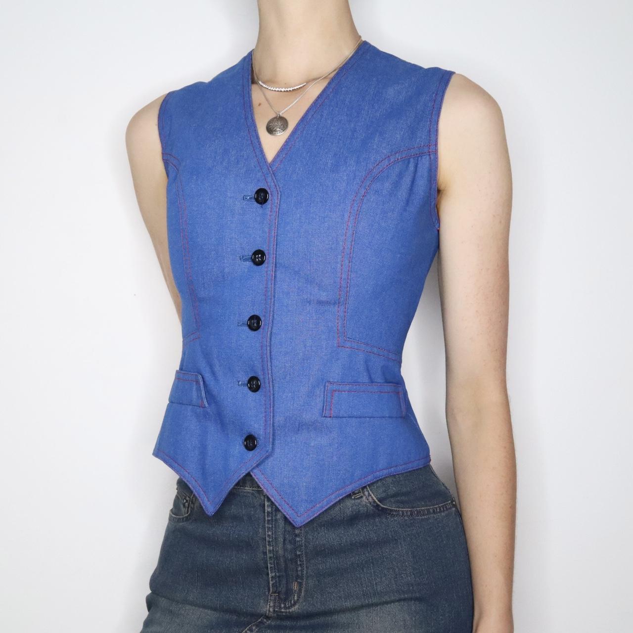 Women's Blue Vest | Depop