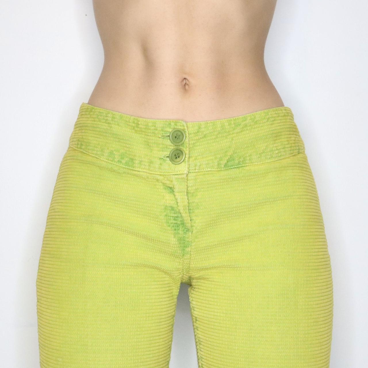 Miss Sixty Chartreuse Pants Details: Vintage from... - Depop