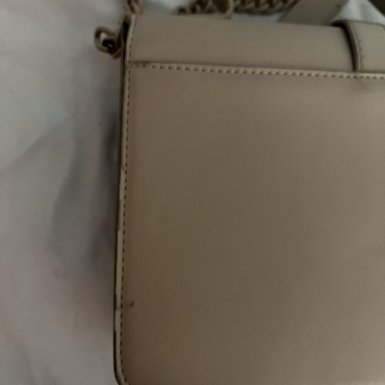 tan custom crossbody purse. broken at the side and... - Depop