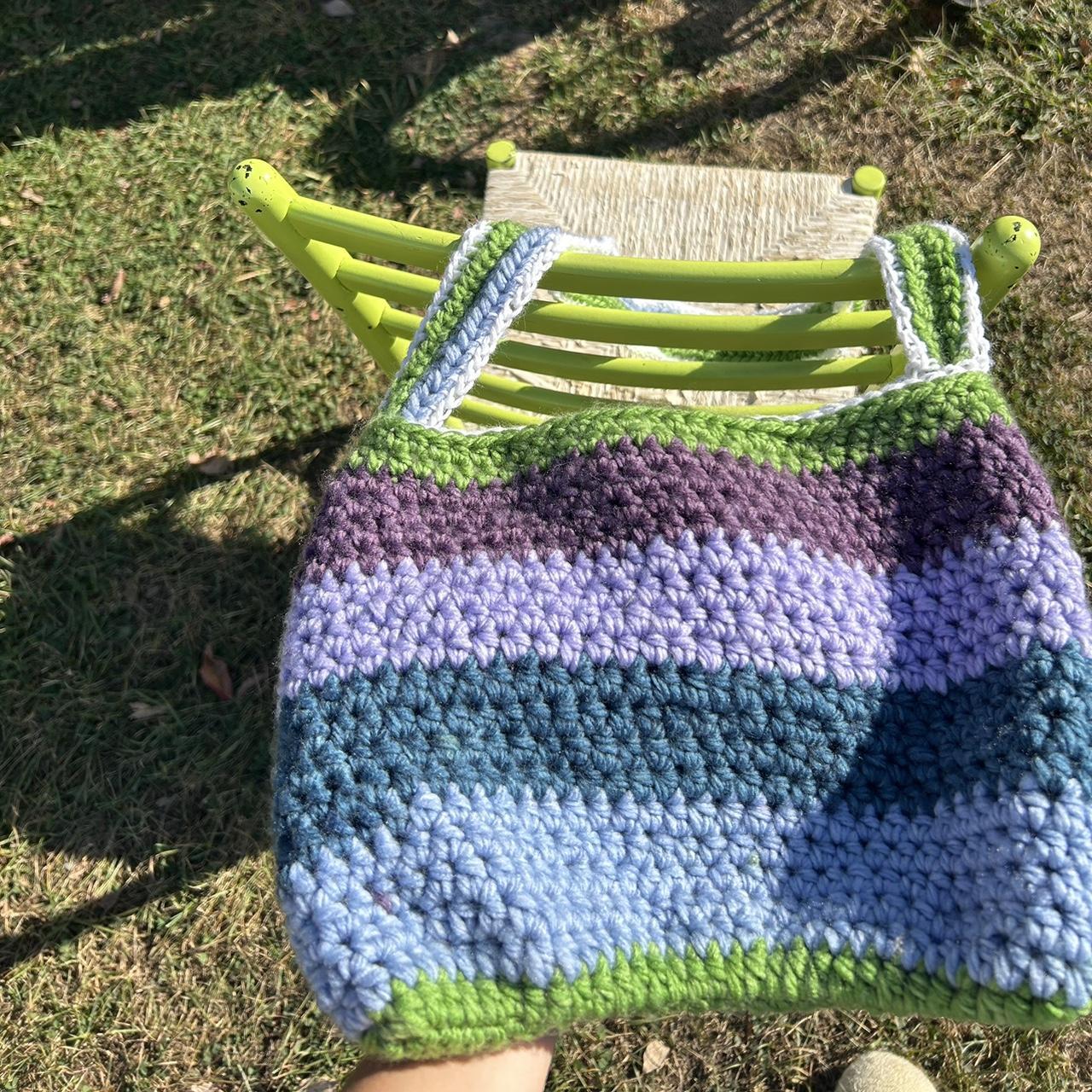 beautiful large side bag handmade by me 💜🧸 can fit... - Depop