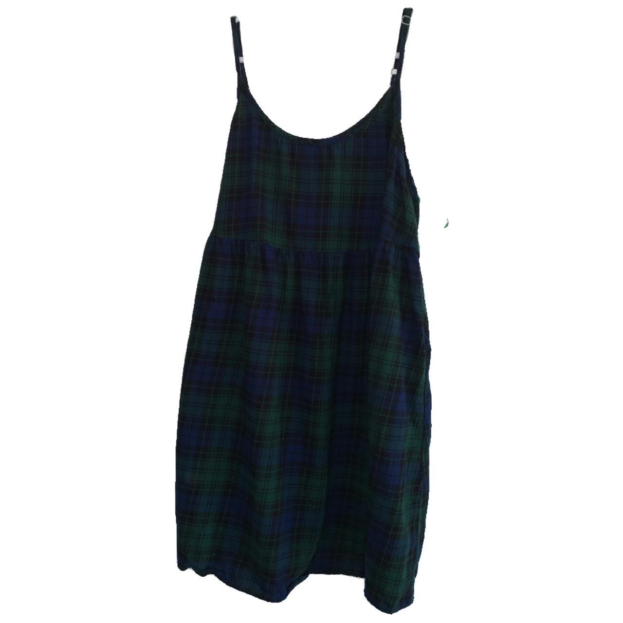 wild fable cotton spaghetti strap gingham green and... - Depop