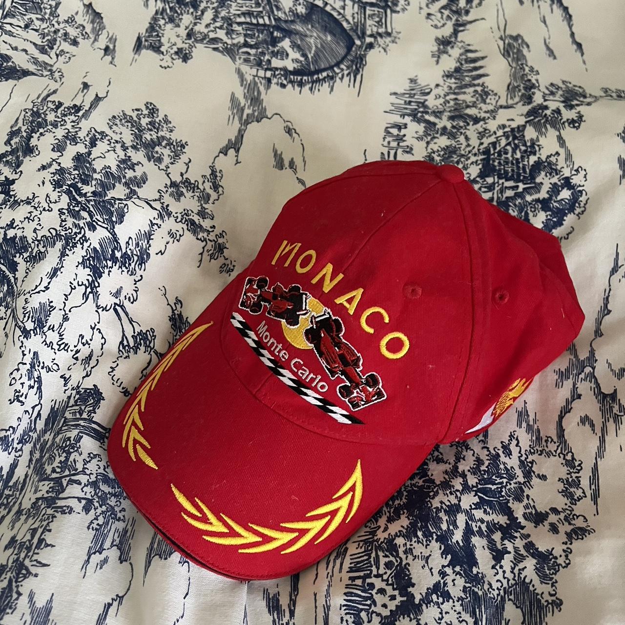 red Monaco racing cap Few little bumps in the front - Depop