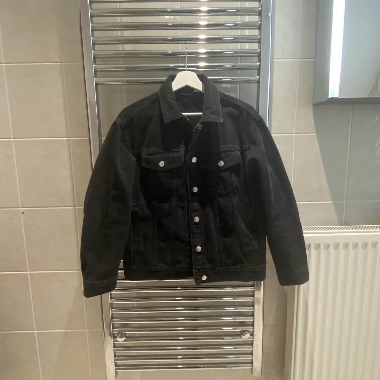 H&M Black denim Jacket - Depop