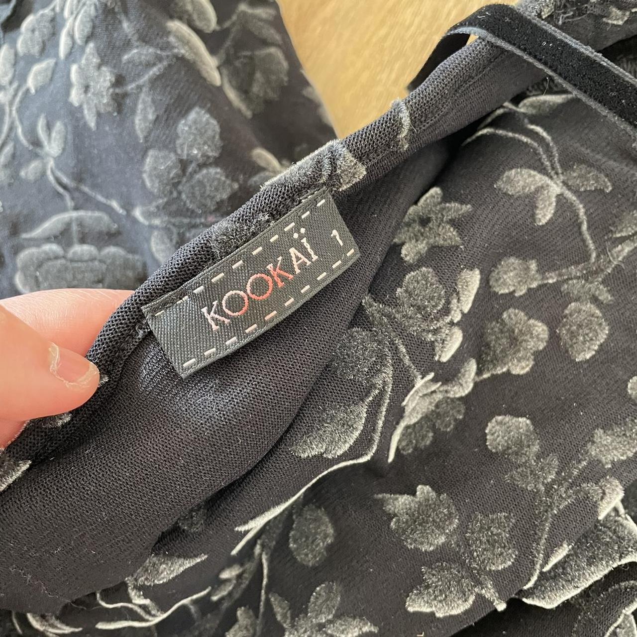 black kookai maxi dress Floral thick mesh bodycon... - Depop