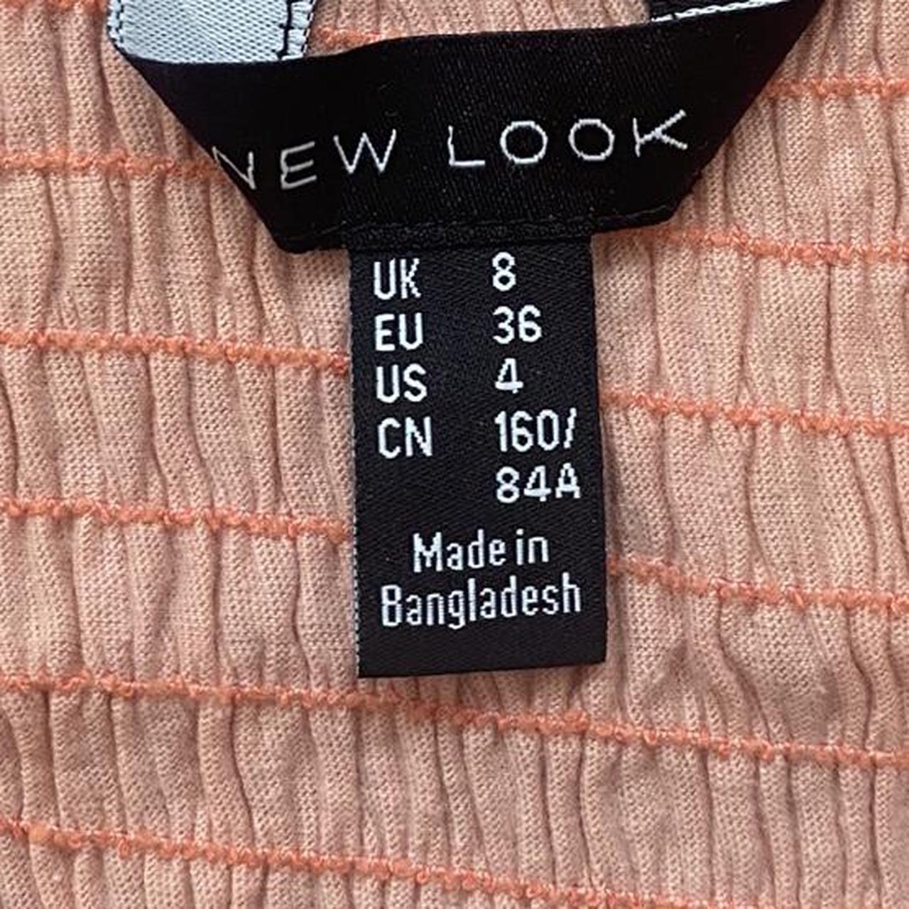 NEW LOOK Ruched Bardot Crop Top in Coral Pink Size 8 - Depop