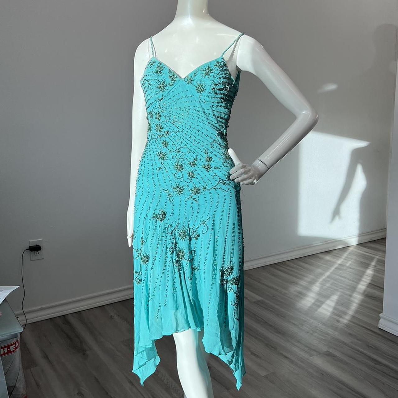 🫧Vintage fairy core Sue Wong beaded midi dress🫧 -... - Depop