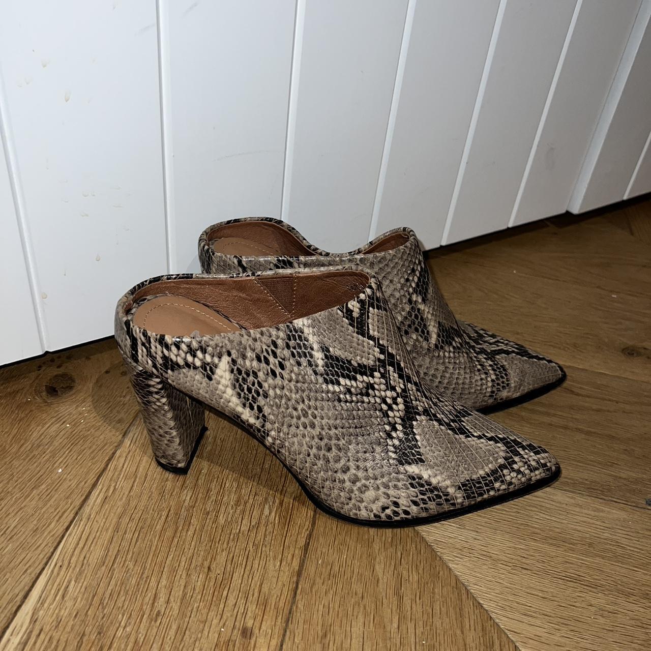 Alias Mae Rue Mules Snake Leather Size: EU... - Depop