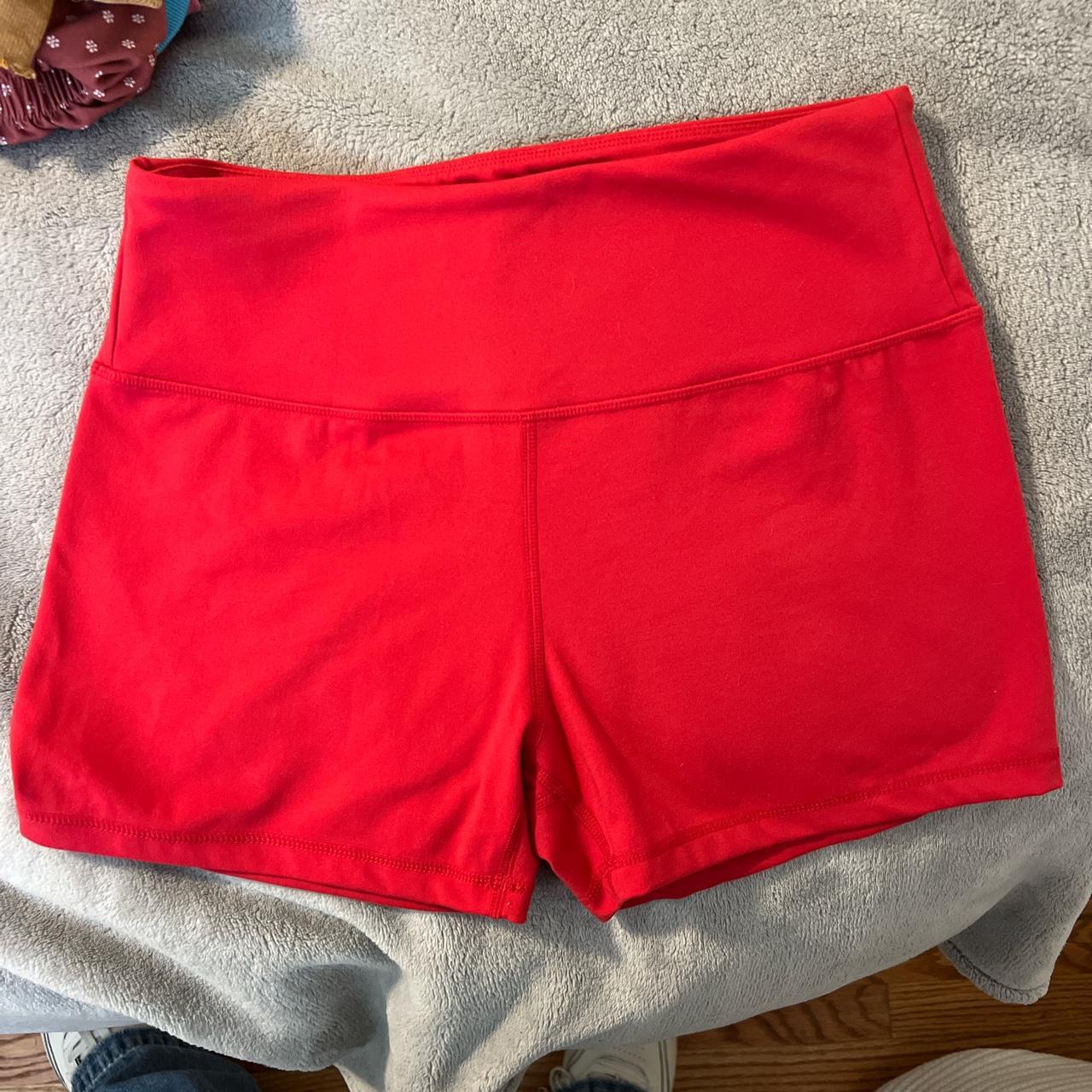 Red Bike Shorts :) Material is just like the Aritzia... - Depop