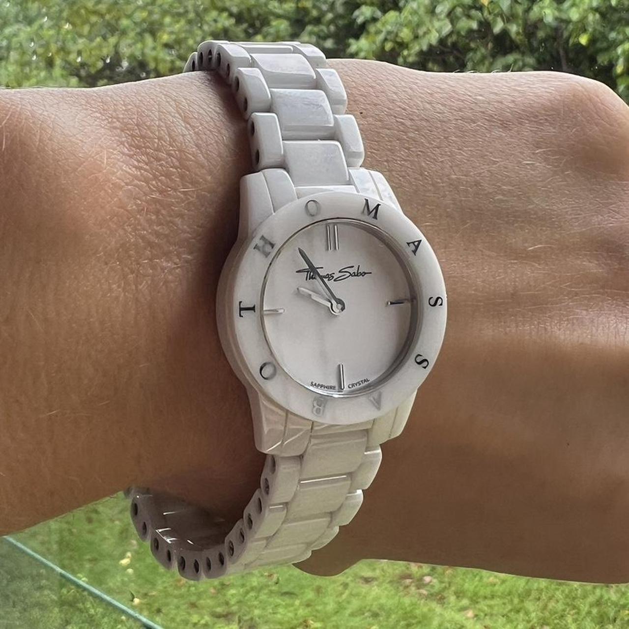 Thomas sabo white ceramic watch Brand new battery... - Depop