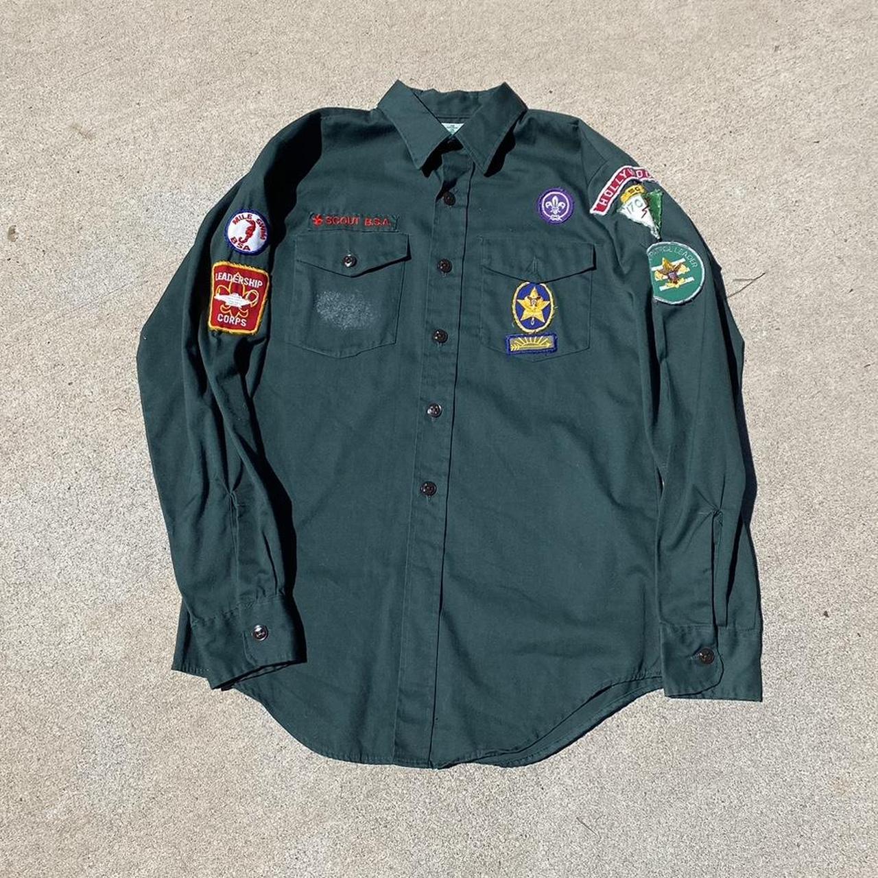Vintage 70s/80s Made In U.S.A BSA Boy Scout green... - Depop