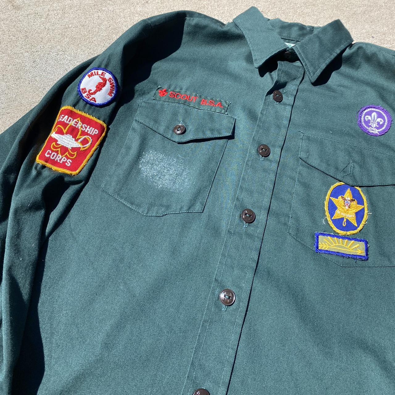 Vintage 70s/80s Made In U.S.A BSA Boy Scout green... - Depop