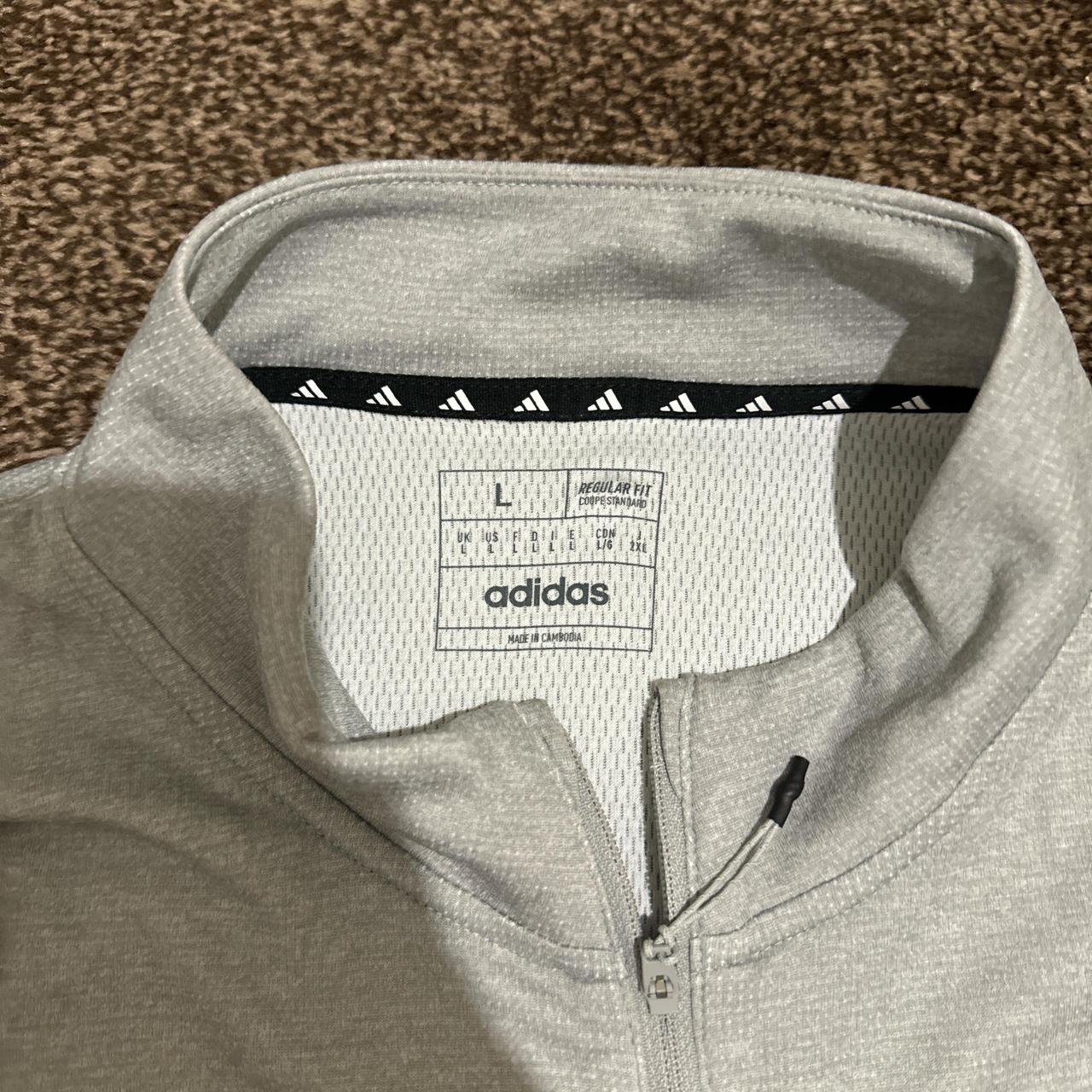 Adidas grey quarter zip Team GB sweatshirt Player... - Depop