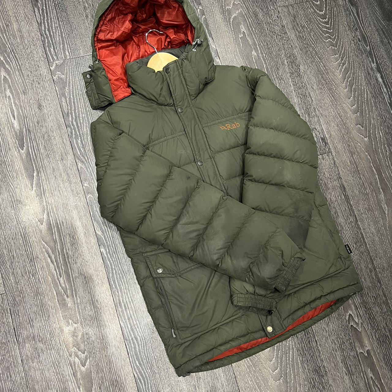 Men’s RAB puffer jacket size M green + orange. Some... - Depop