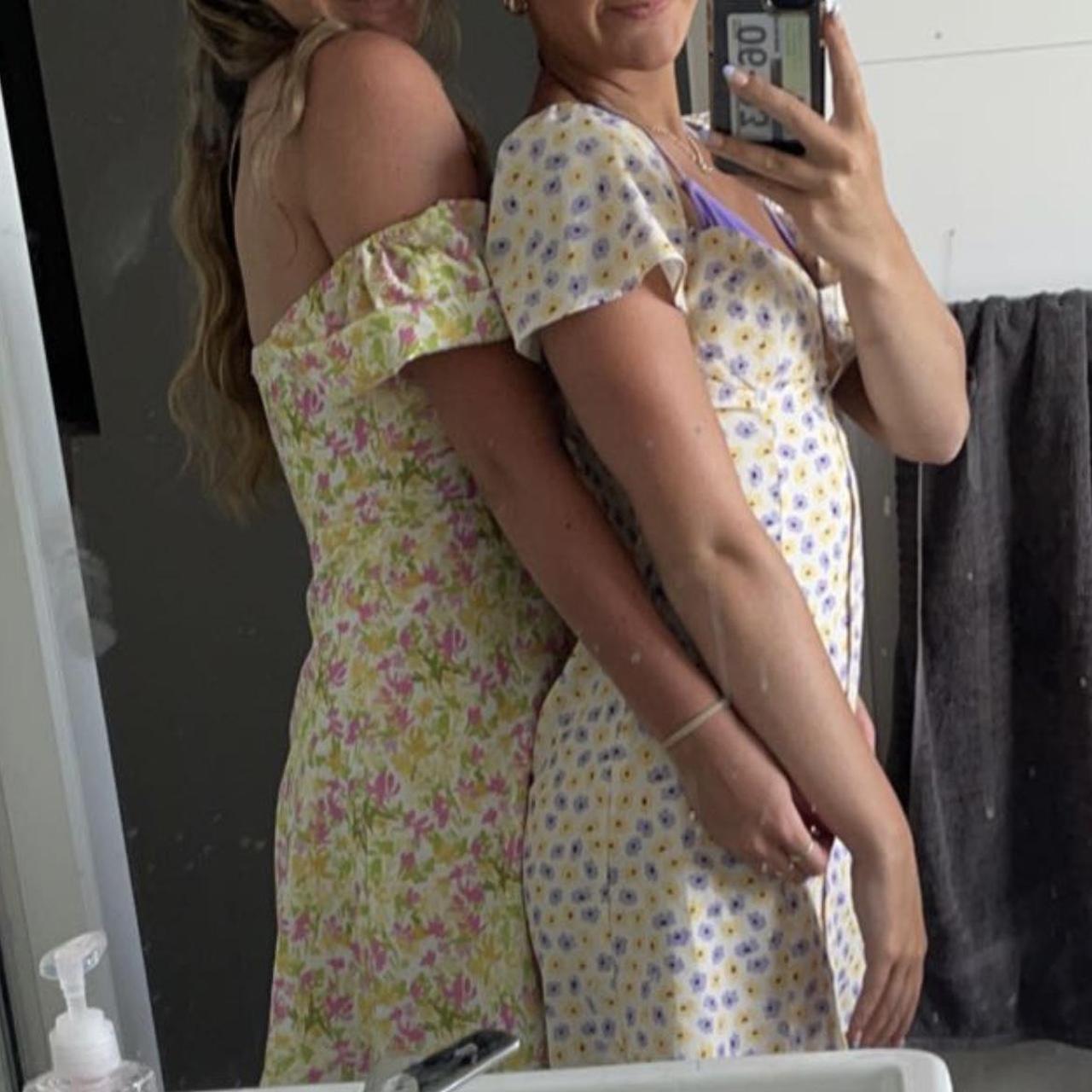 Princess Polly Yellow and Purple Dress | Depop