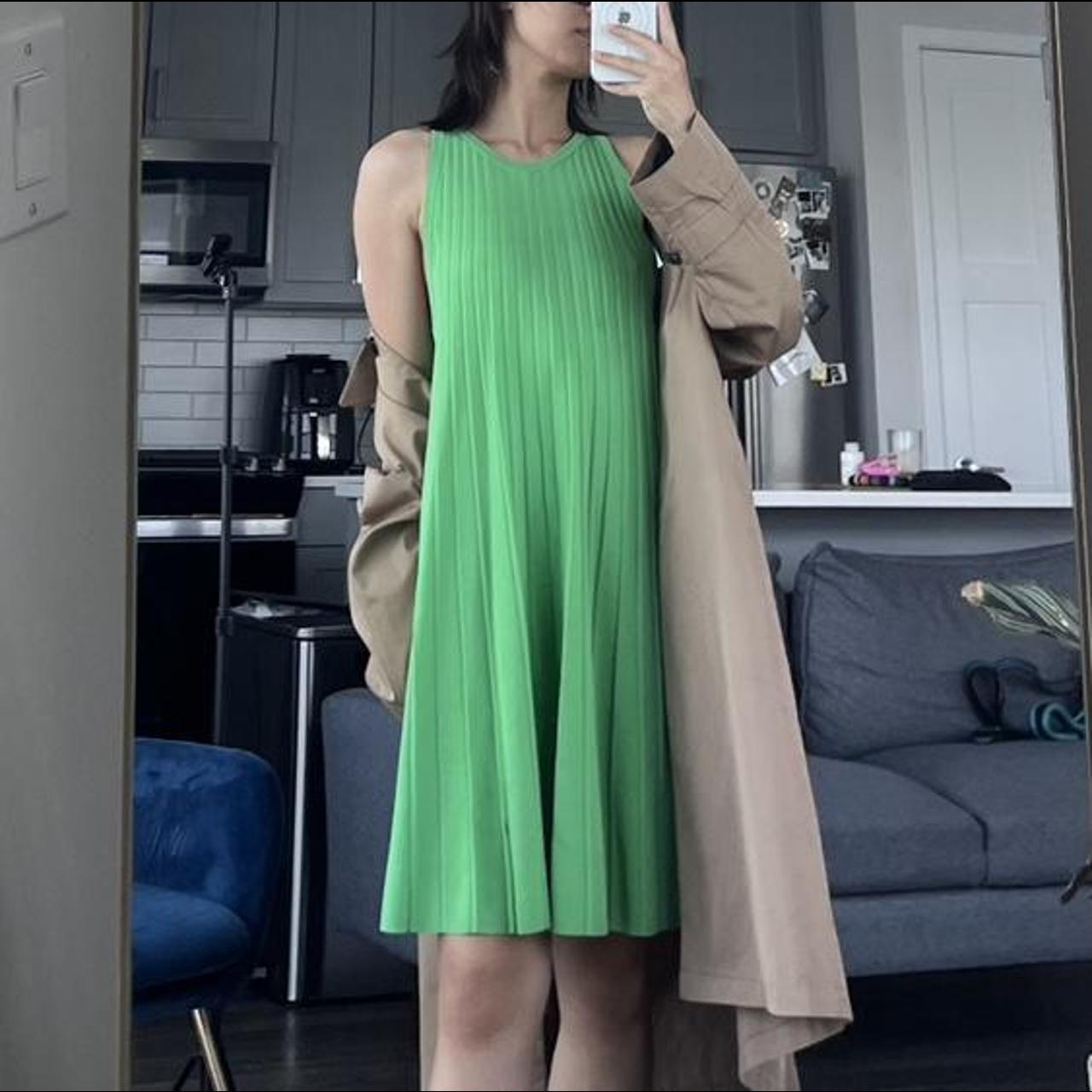 COS green knit dress Brand new - Depop