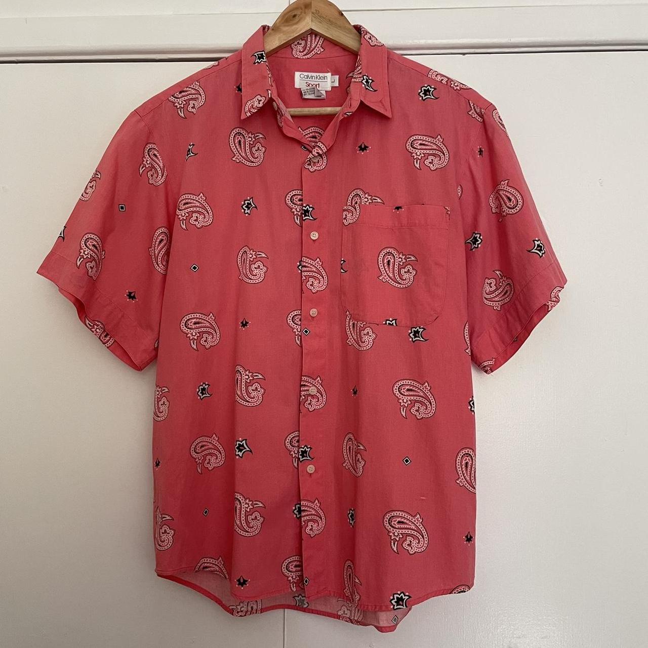 Calvin Klein Sport paisley pattern shirt in... | Depop