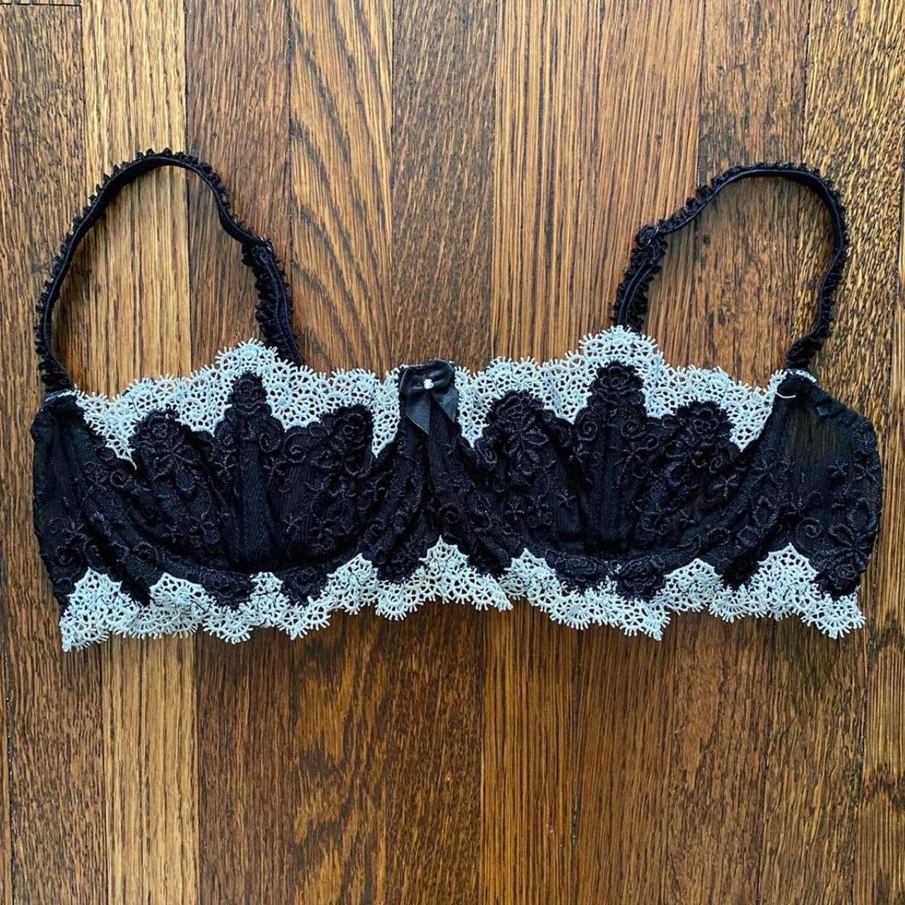 Victorian goth lace Demi bra Brand:Shirley of... - Depop