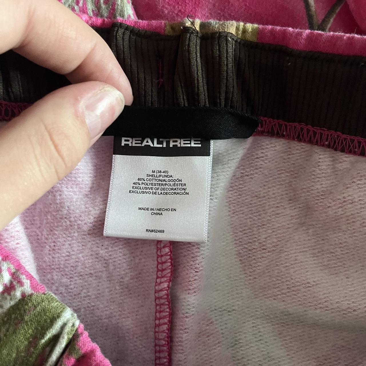 cutest pink real tree boot cut camouflage sweat... - Depop