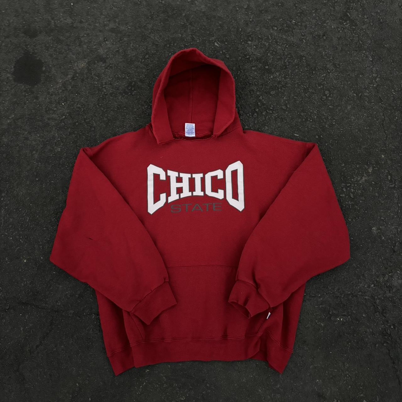 90s Chico state Russell -really good thick... - Depop