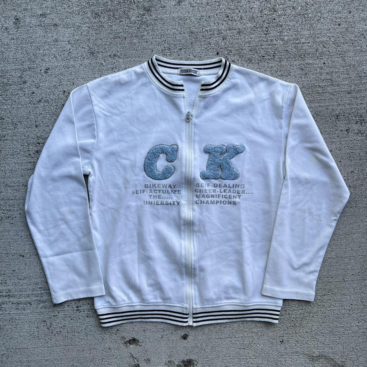 00s ck y2k zip up -has small marks #00s #ck... | Depop