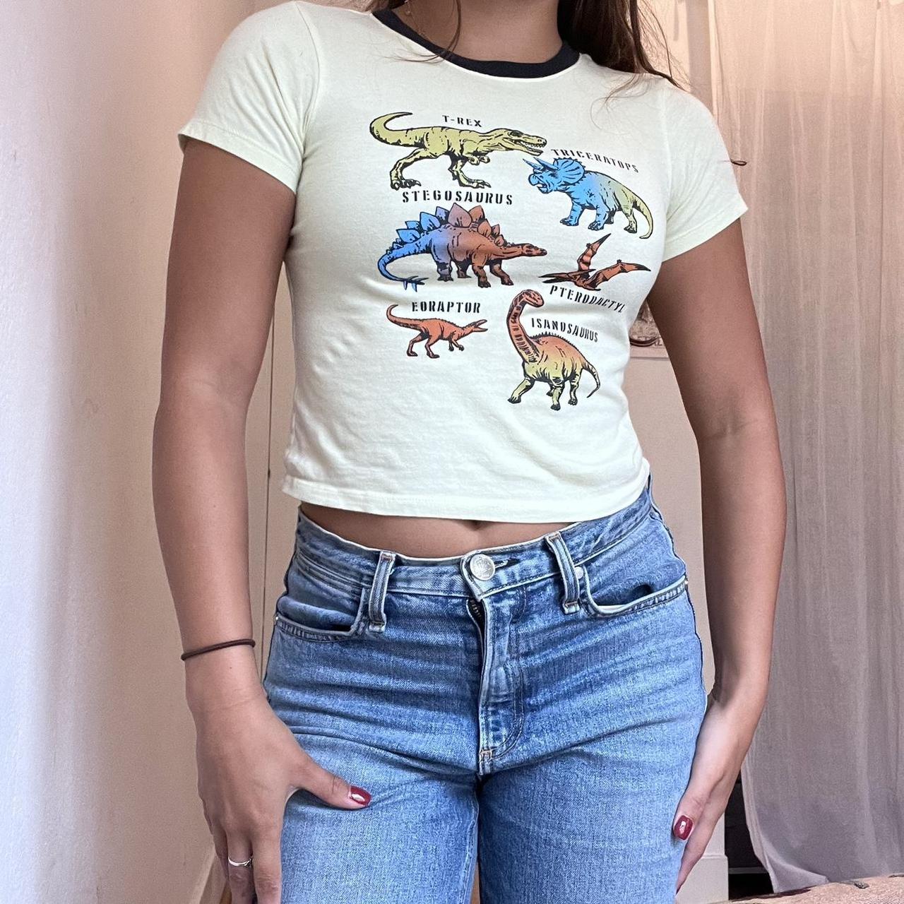 Light yellow baby tee - Depop