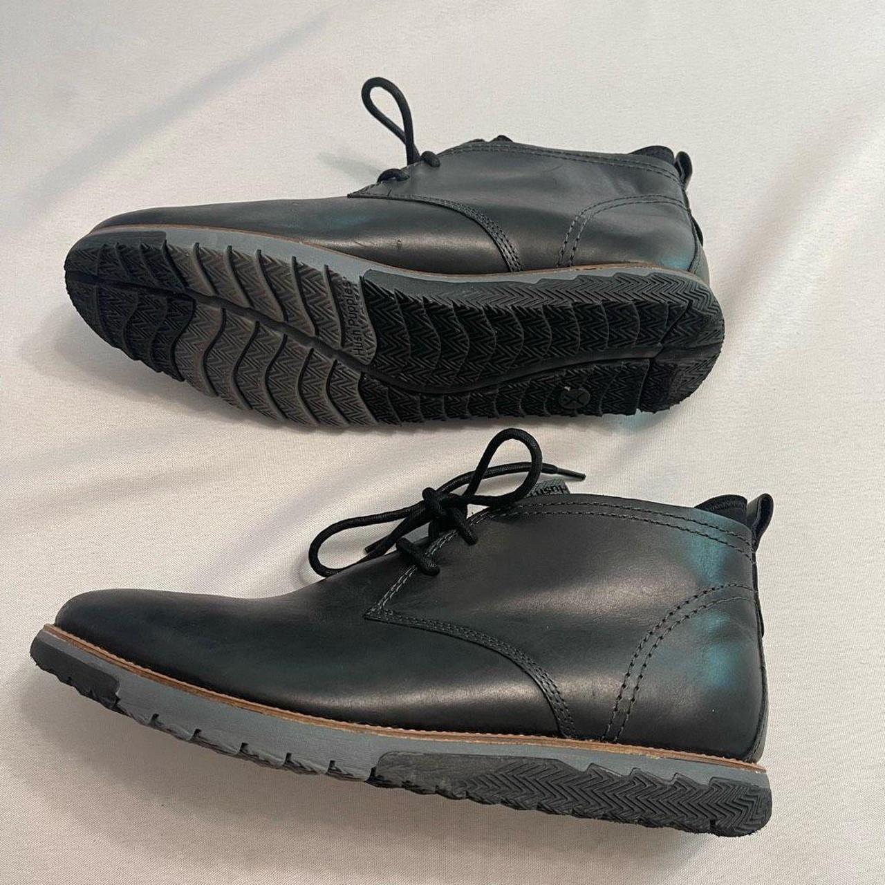 Hush Puppies Men’s Black Leather Chukka Boots Size... - Depop