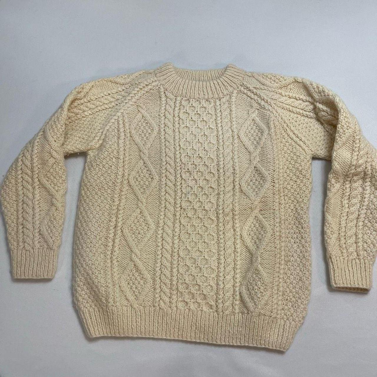Robert Scott Ltd Aran Irish Wool Handknit VTG... - Depop