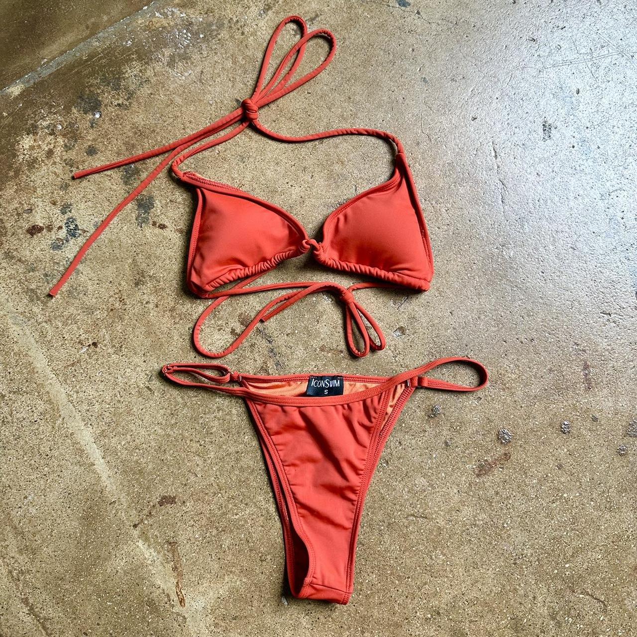 ICON SWIM - Red bikini set - worn once - Depop