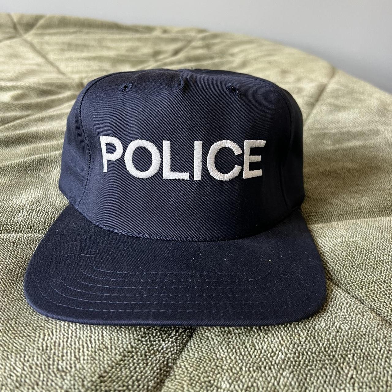 Vintage Police Hat Made in USA 90s Size is osfa... - Depop