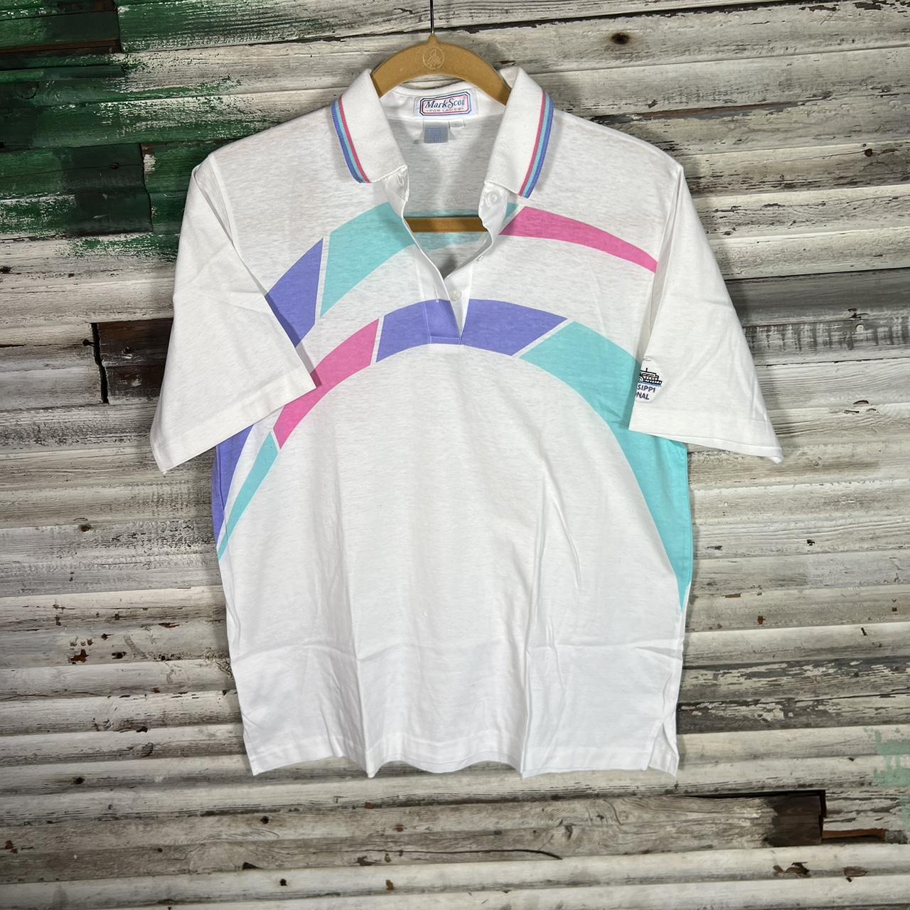 Vintage 80s Polo Wicked cool colors Size is large... - Depop