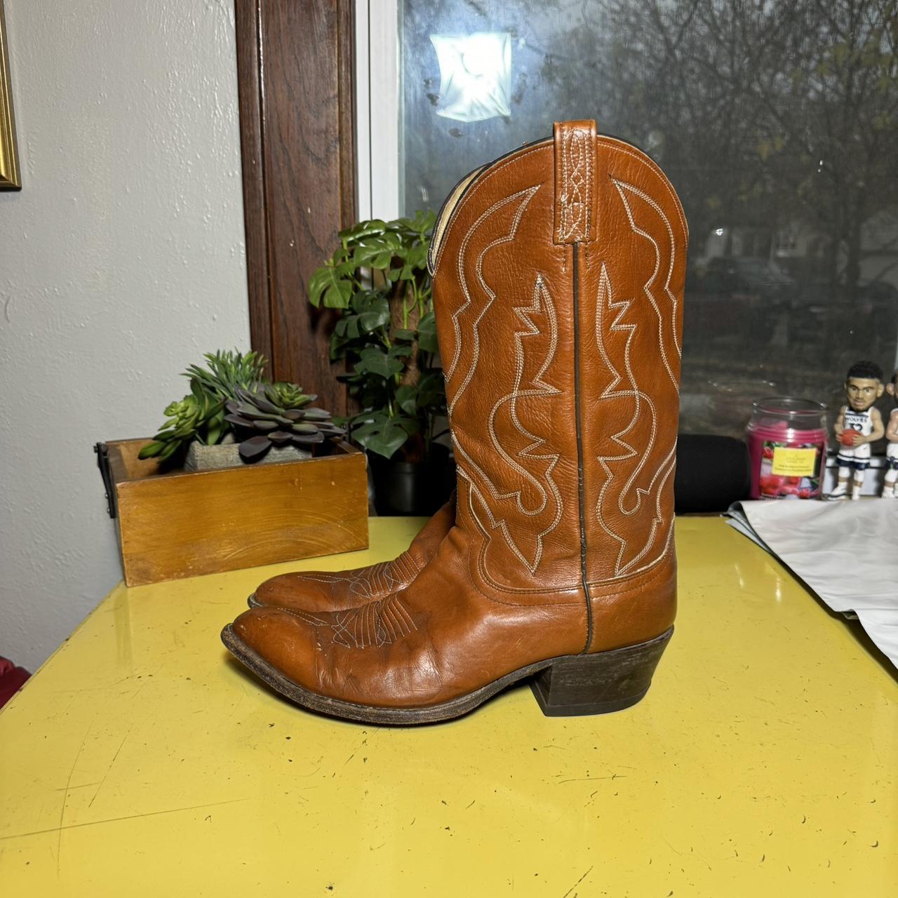 Vintage Dan Post Cowboy Boots Sz 11 D Yee haw... - Depop