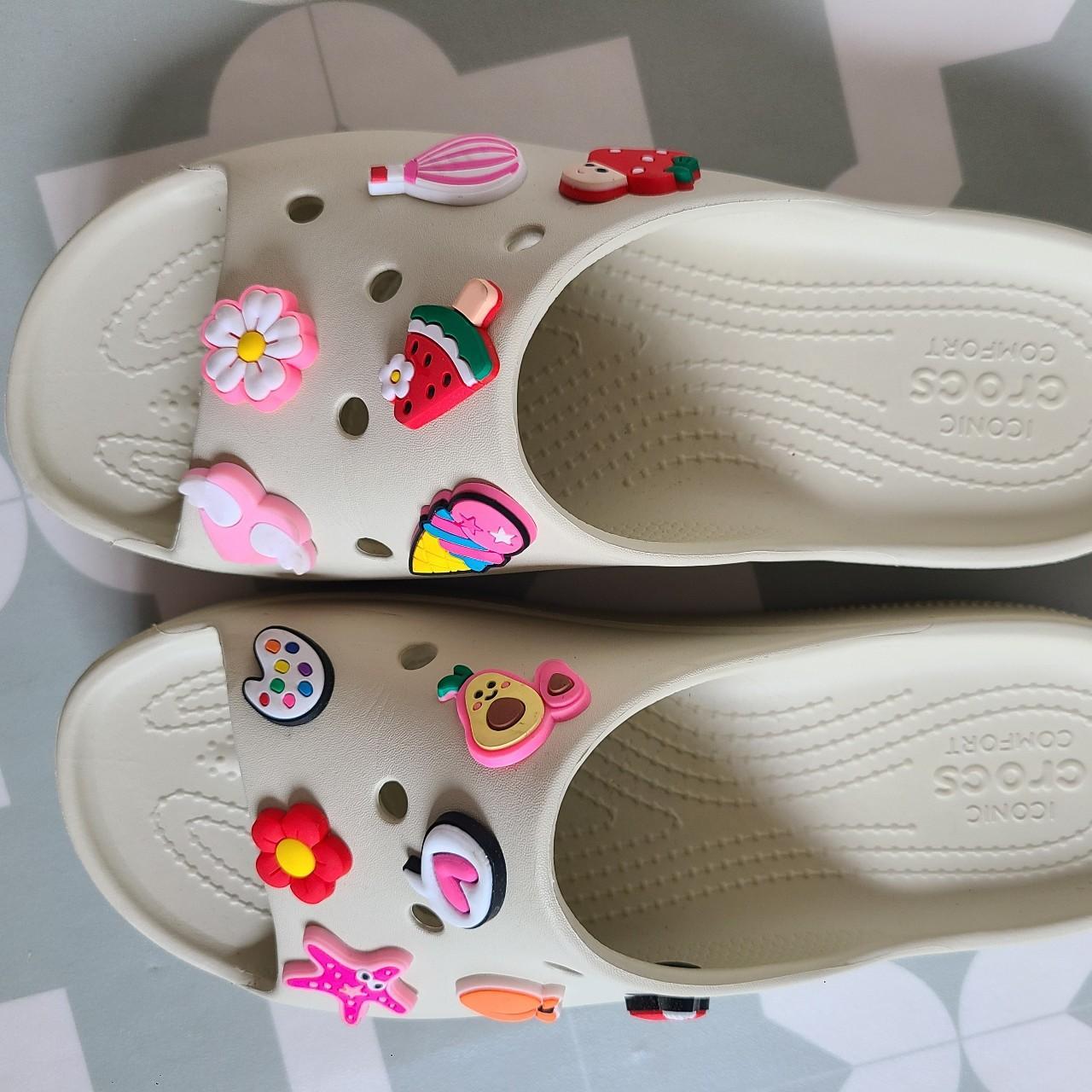 Croc wedges size 6 UK worn 3 times Comes with croc... - Depop