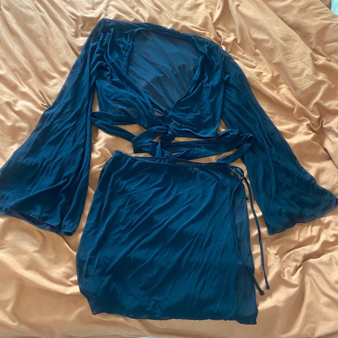 437 swim mesh cover up set Only worn once - Depop