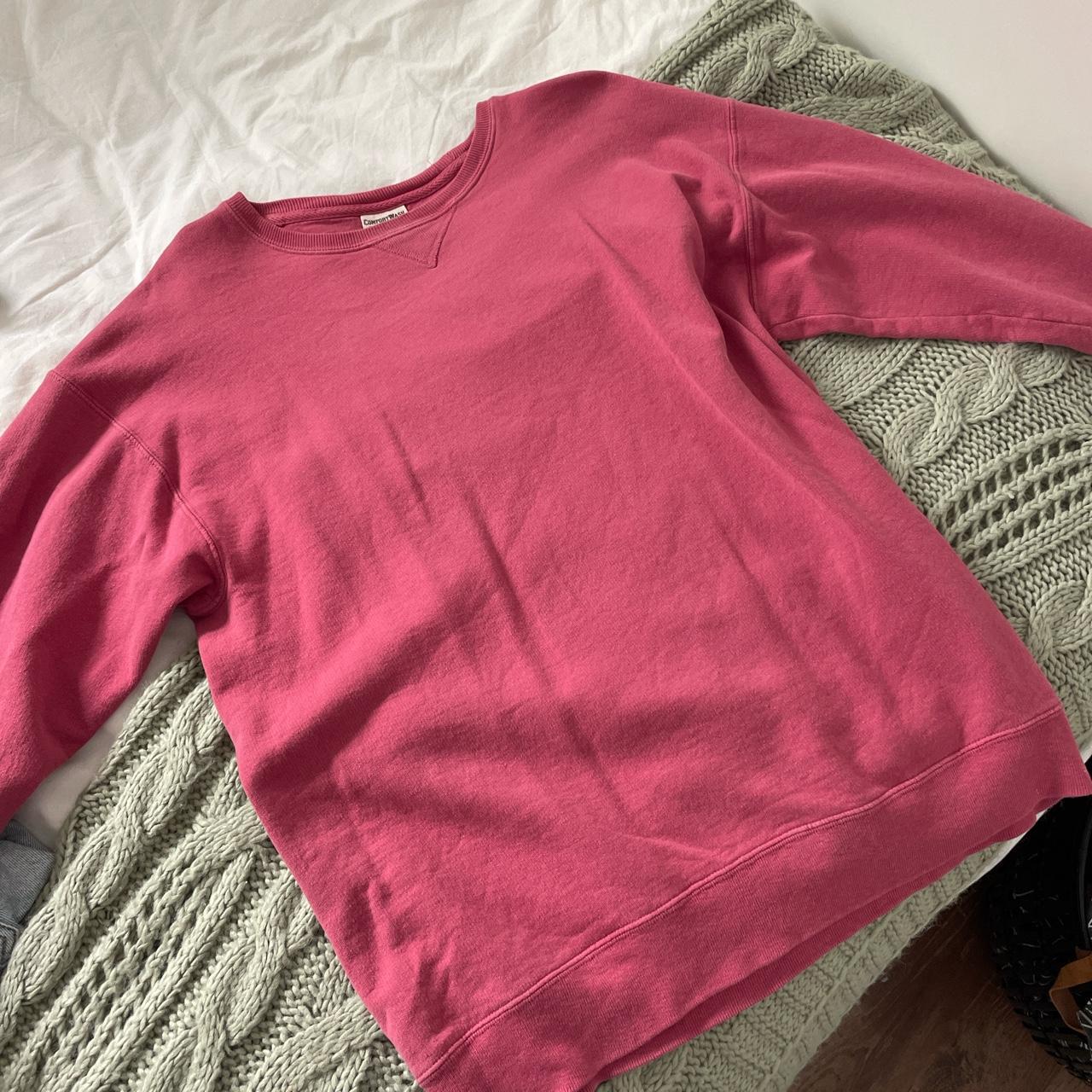 Pink Crew Neck -oversized fit -soft -comfy - Depop