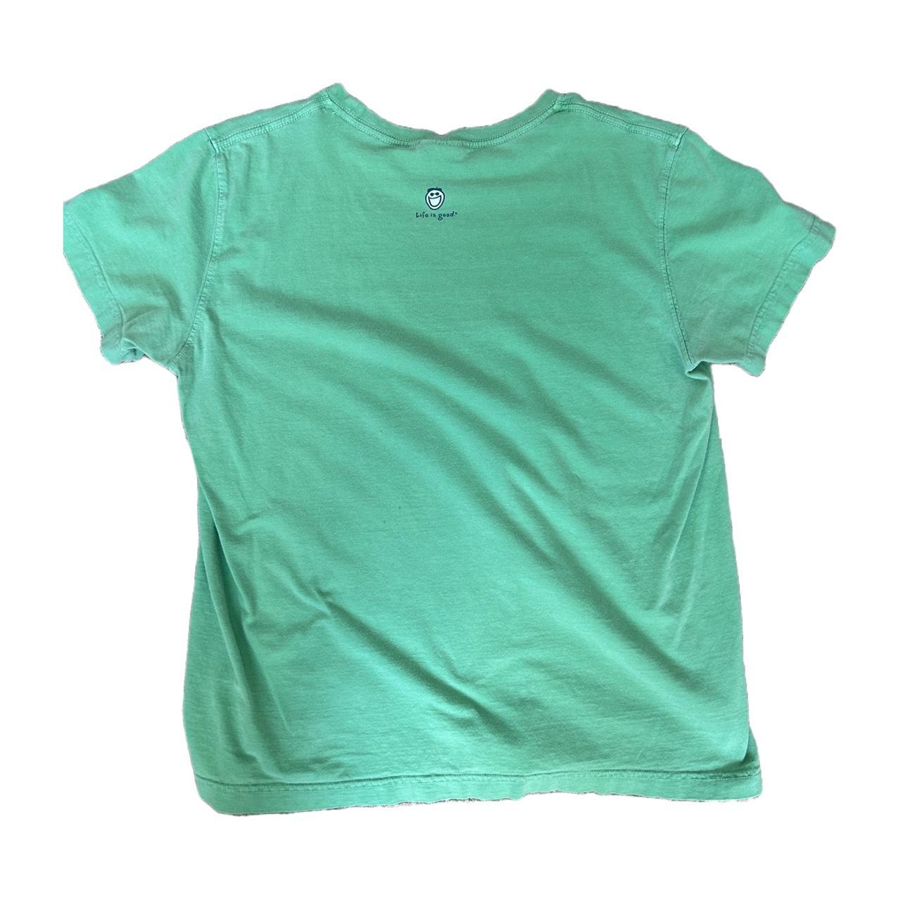 life is good cat tee shirt size small two small... - Depop