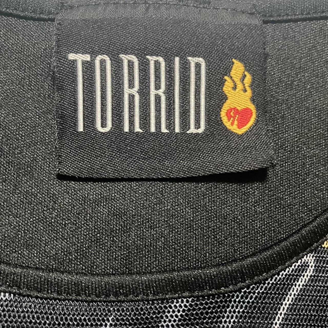 2000’s torrid tattoo print sheer long sleeve shirt!... - Depop