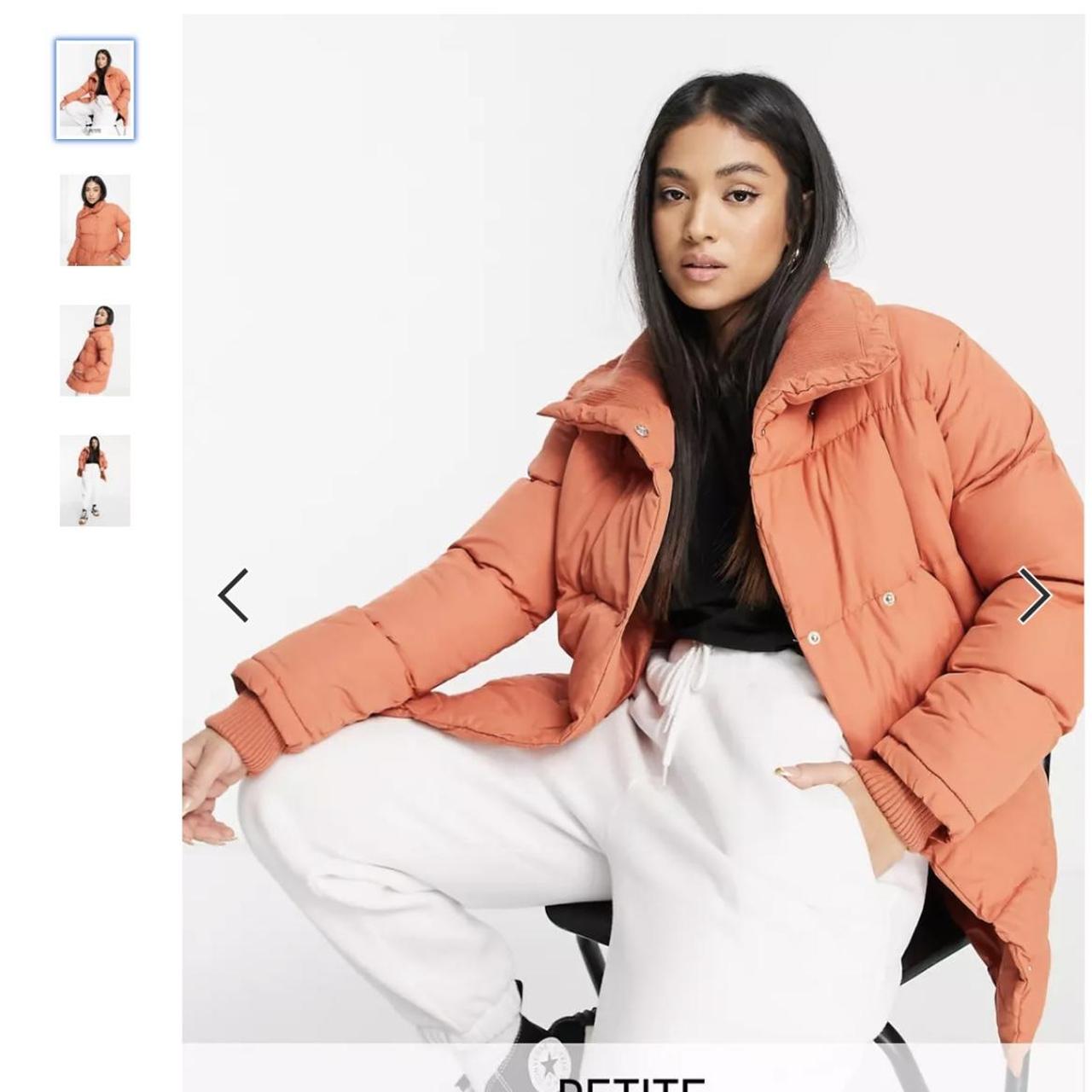 ASOS Puffer Jacket (ginger spice color). US size 4 - Depop