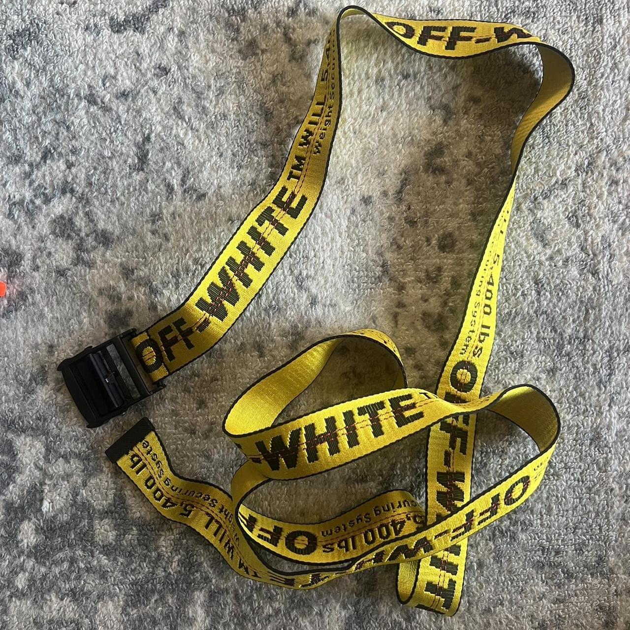 Off-White Caution Belt - Depop