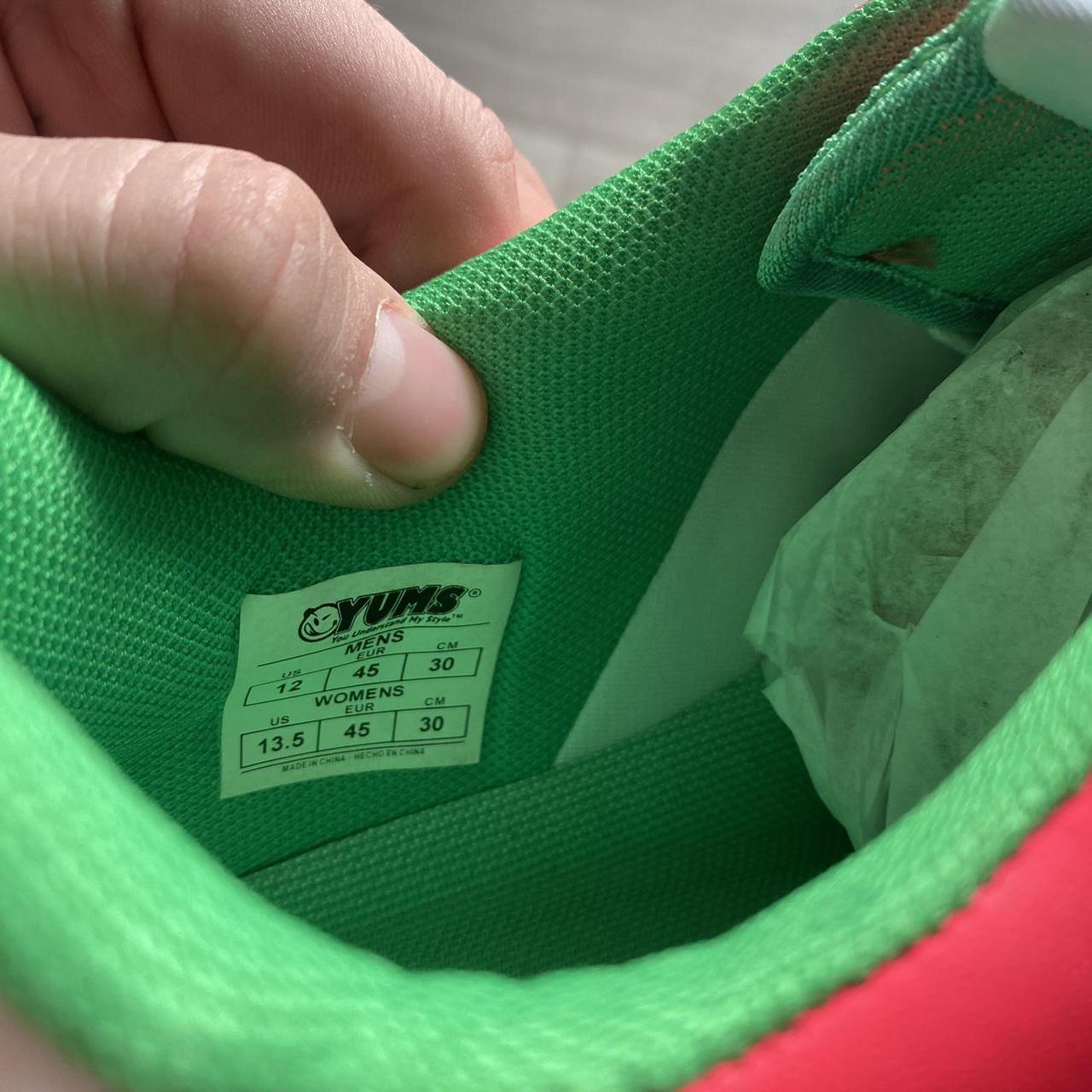 RARE Dead stock dragon fruit YUMS shoes. Size 12. NO... - Depop