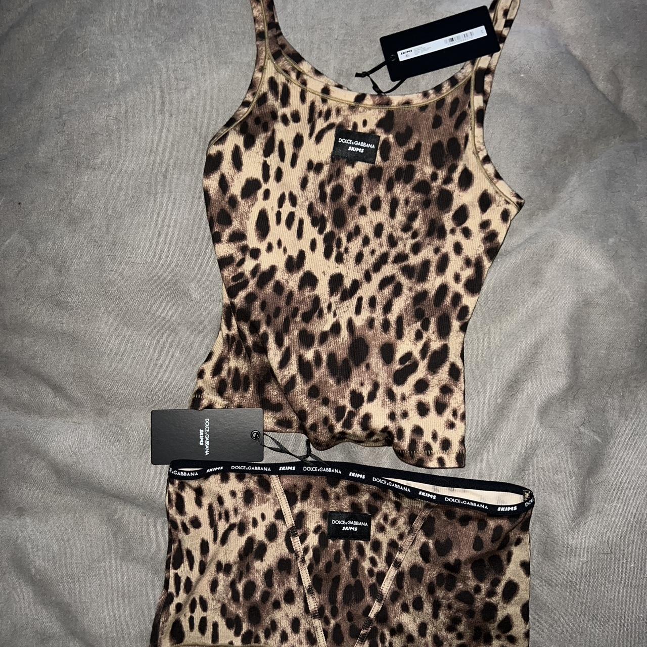 skims x dolce & gabbana set size small on top and... - Depop