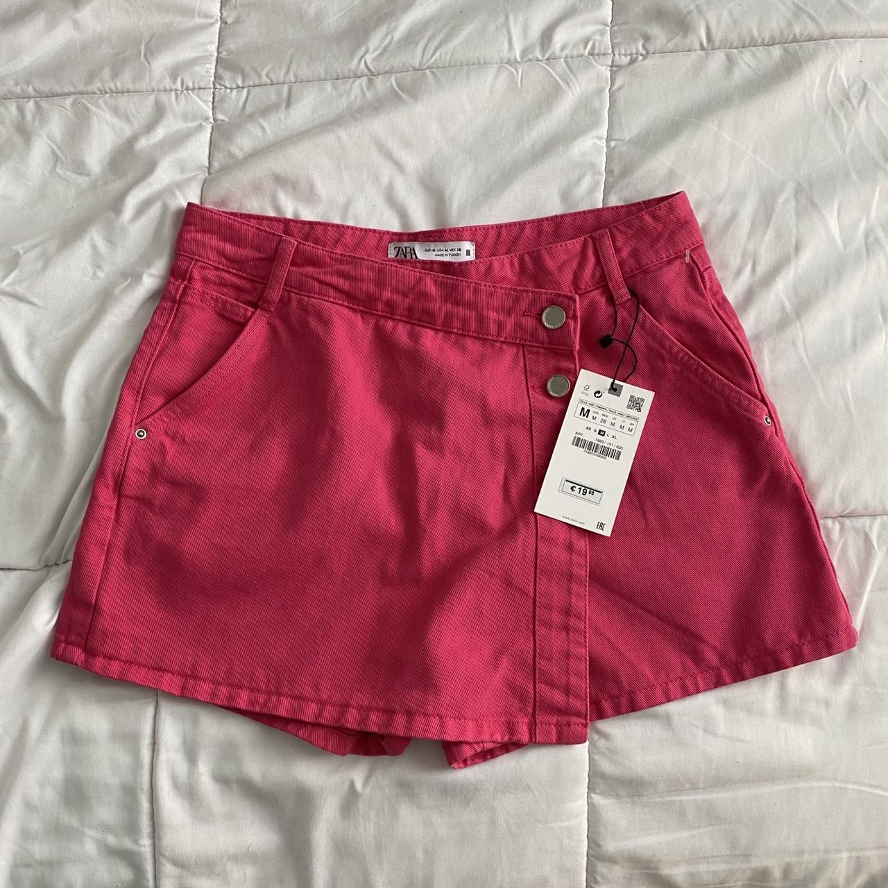 Zara hot pink skort Style: Skort Size M Brand new... - Depop