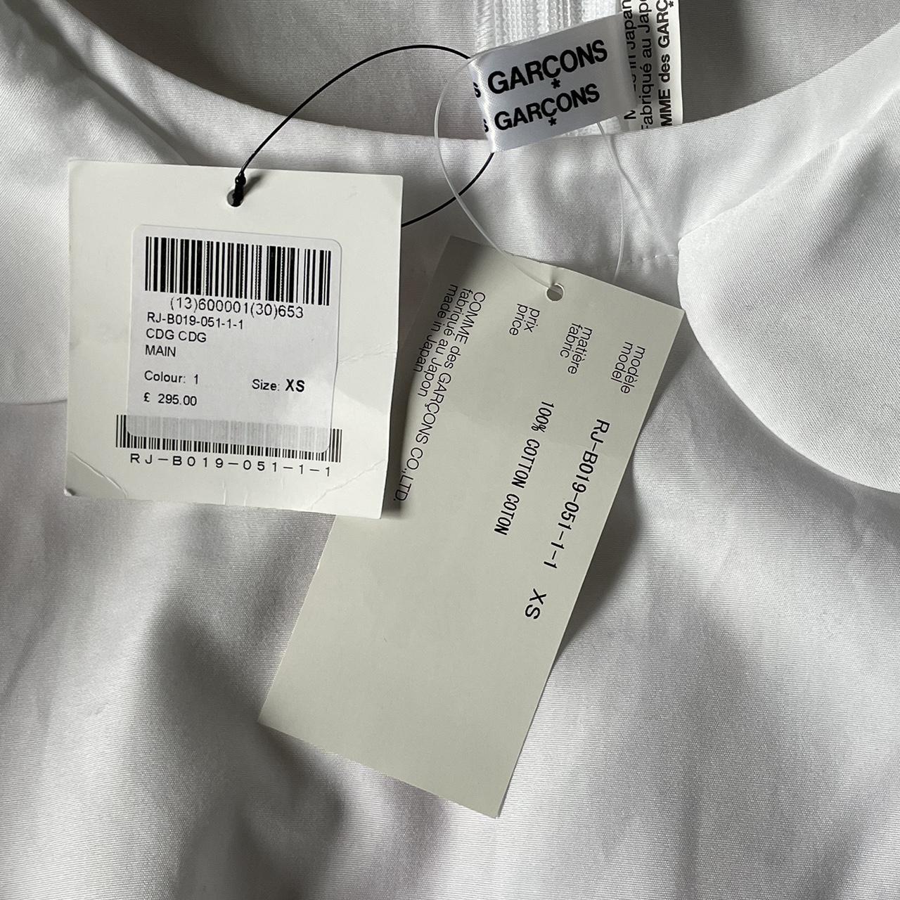 New CDG CDG white blouse with tags. - Depop