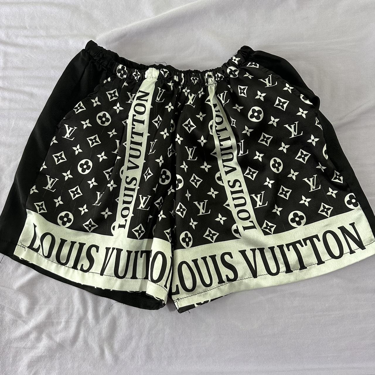 LV shorts (fake obv) but cute street wear - Depop