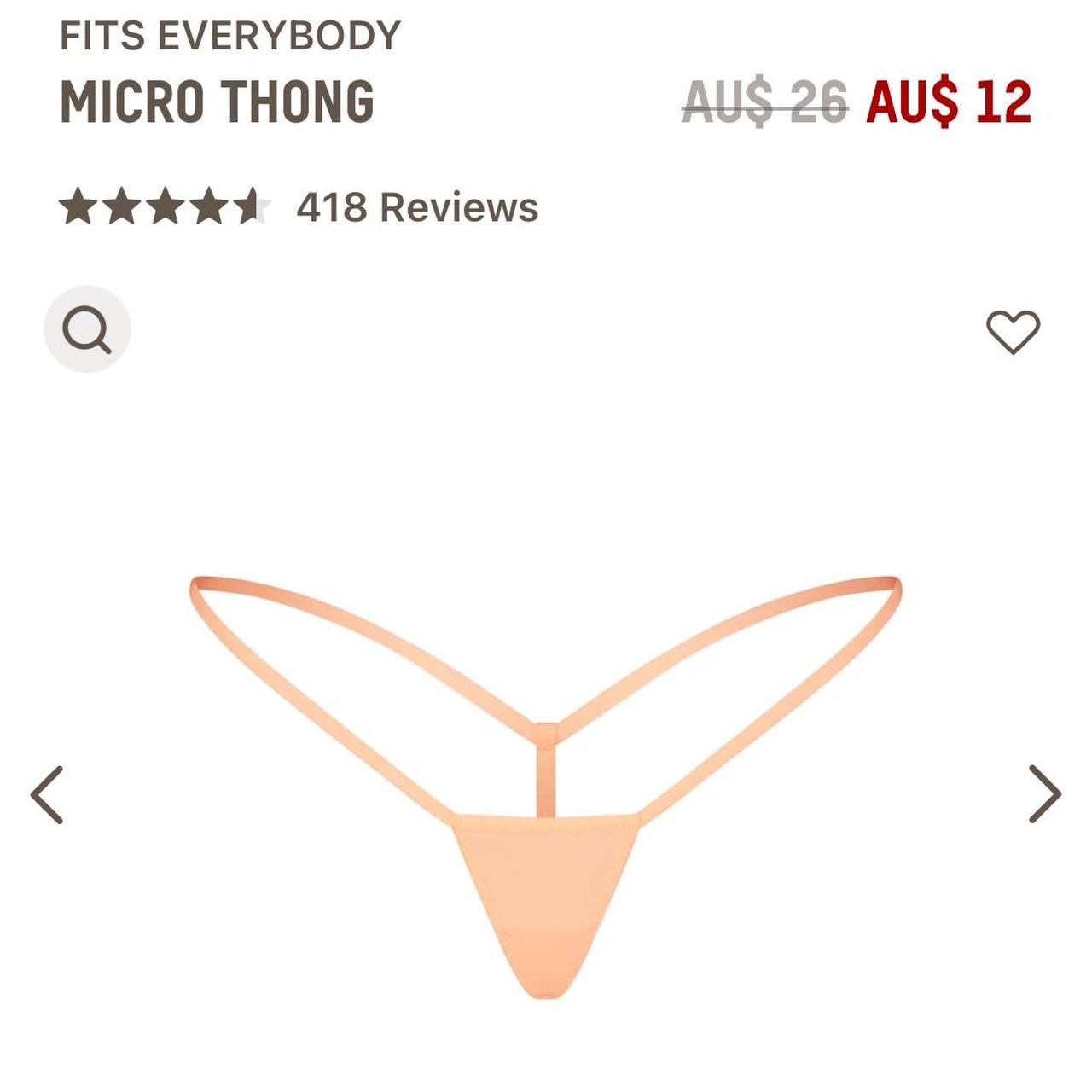 Skims fits everybody micro thong Fader nectar Size... - Depop