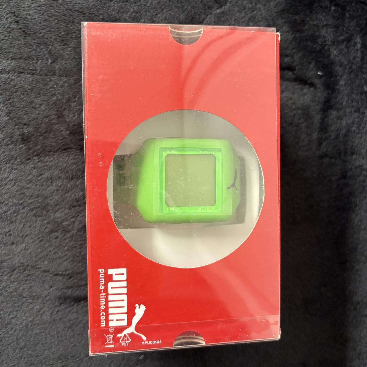 Green Puma watch with original box and strap Brand... | Depop