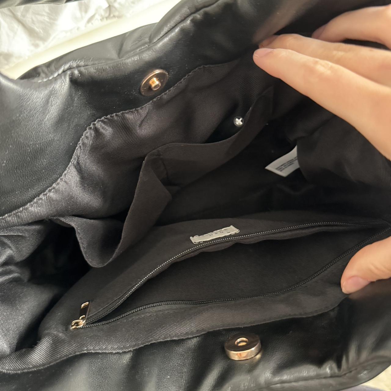 Black Tote, leather look-alike, from A New Day,... - Depop