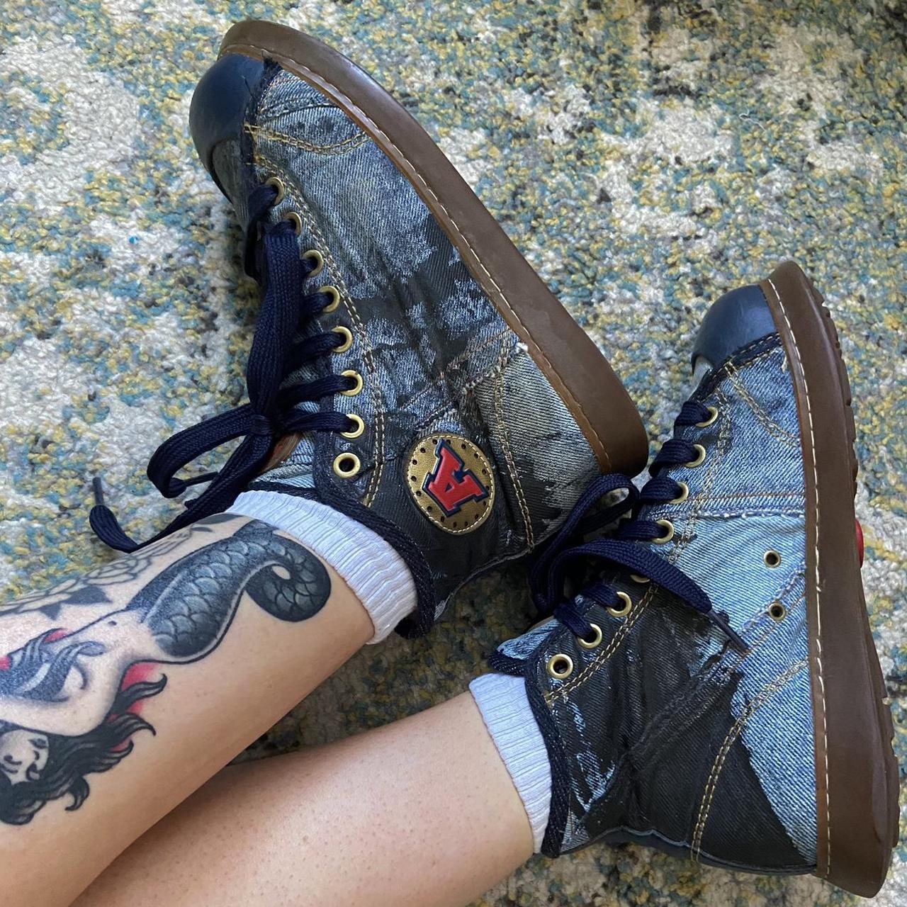 The Art Company boots Chunky Converse style... - Depop