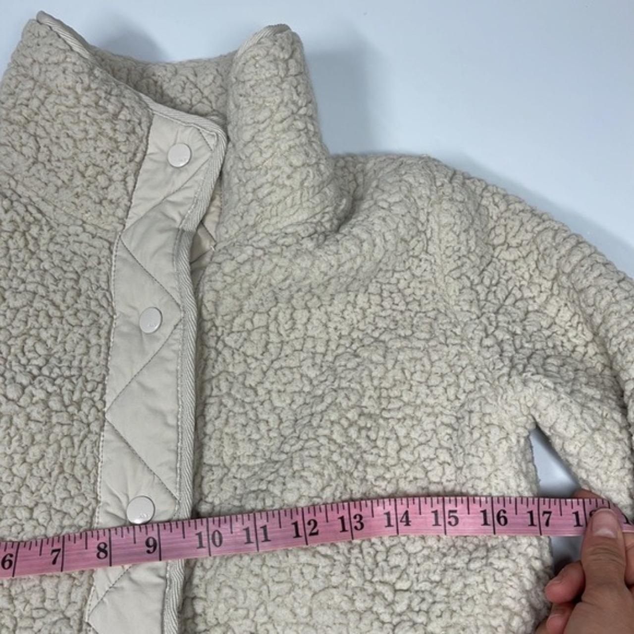 Abercrombie & Fitch Soft A&F Collection Cream Snap... - Depop