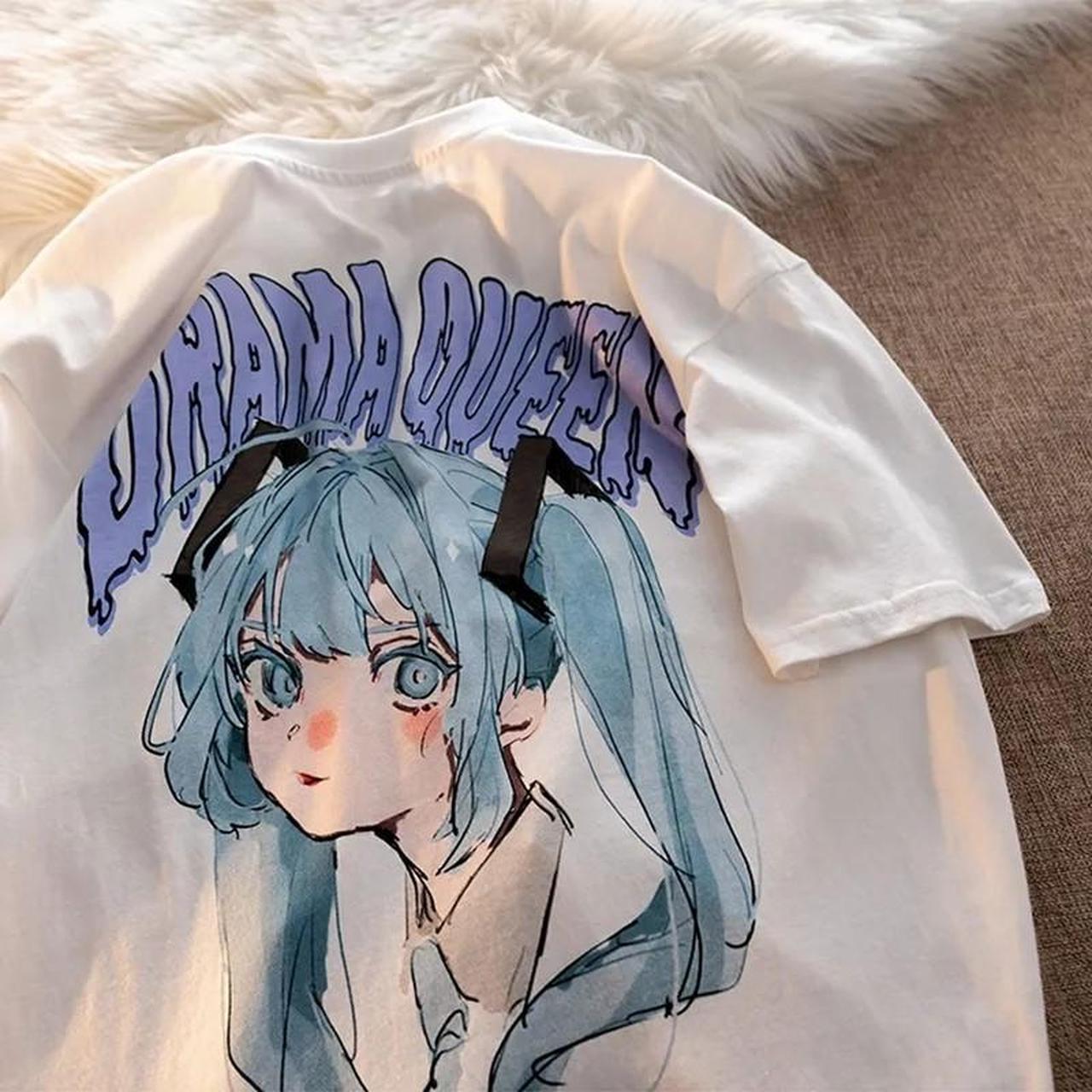 Harajuku anime tee Ayy come on its just fire.... - Depop