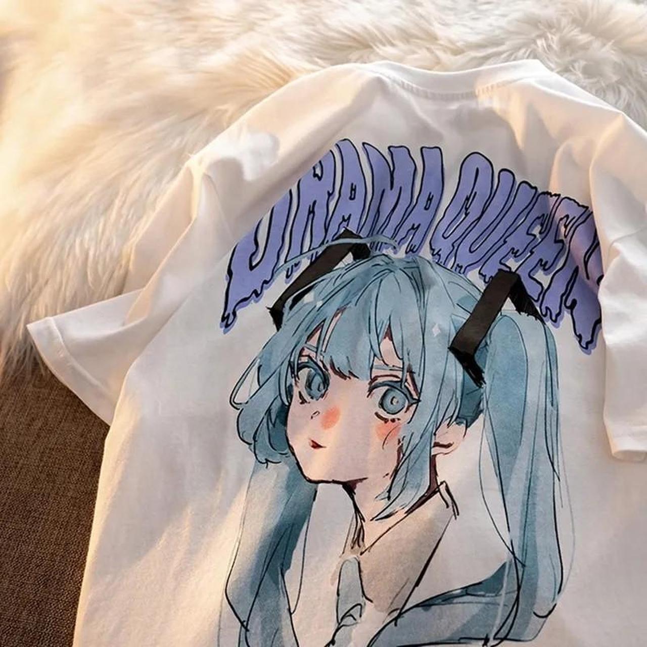 Harajuku anime tee Ayy come on its just fire.... - Depop